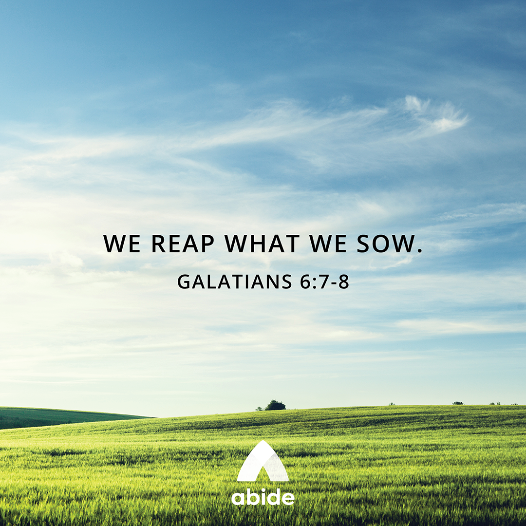 Today Matters - Galatians 6:7-8 | Abide