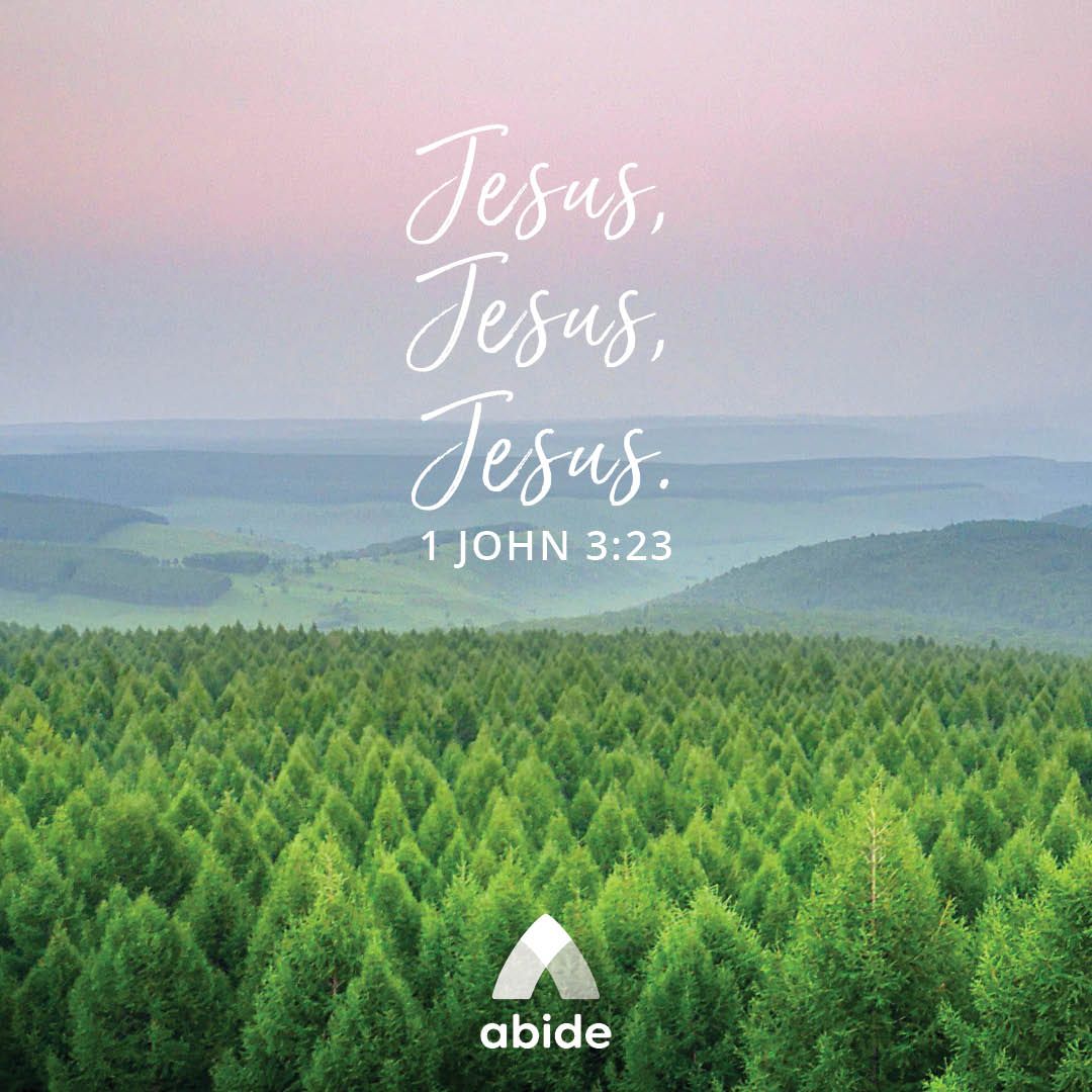 Say His Name 1 John 3 23 Abide